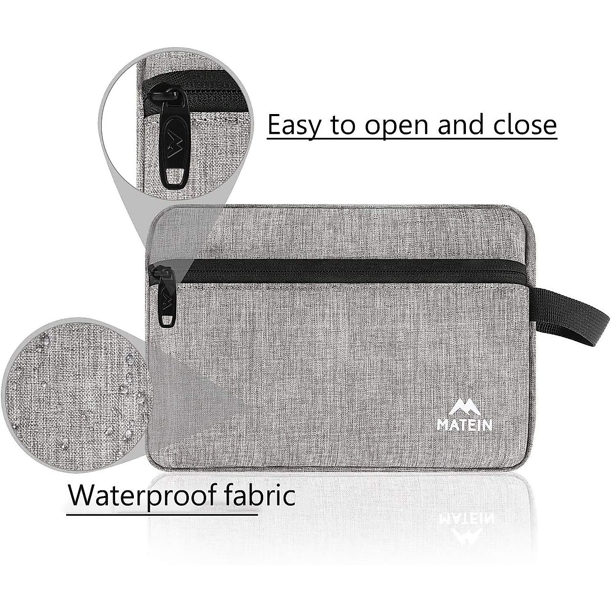 MATEIN Toiletry Bag for Men (2 Packs), Waterproof Dopp Kit Bathroom Shaving Bag for Toiletries, Small Accessories Small Cosmetics & Makeup Organizer for Traveling