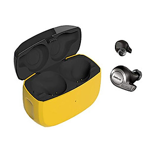 Kissmart Compatible with Jabra Elite Active 65t Charging Case, Replacement Charger Case Cradle Dock for Jabra Elite Active 65t / Elite 65t Earbuds (Capacity 500mah) (Yellow)