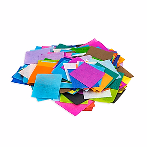 Hygloss Products Bleeding Tissue Paper Squares 1-Inch, 20 Assorted Colors for Arts & Crafts, DIY Projects, Scrapbooking, Greeting Cards, 20-Pack, 2400 Squares