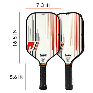 Franklin Sports Pro Pickleball Paddle - Pro Tournament Pickleball Paddle with MaxGrit Technology - Signature Series Signature Pickleball Paddle 16mm - White