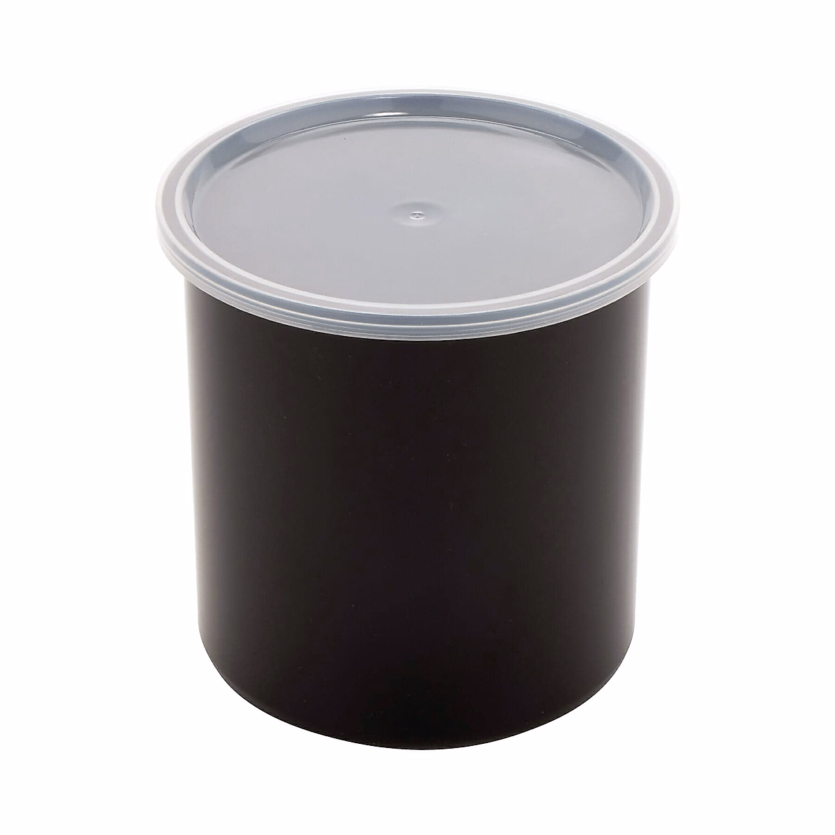 G.E.T. CR-0270-BK-EC Round Food Storage Crock w/ Lid, 2.7 Quart, Black (Set of 4)