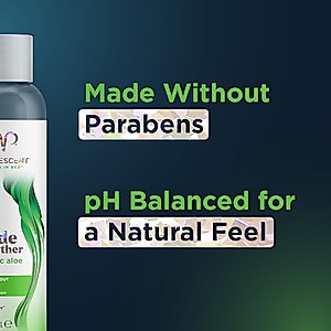 Promescent Organic Lube for Sex with Natural Ingredients, Premium Personal Lubricant Sex Gel for Couples, Personal Lube, Condom Compatible Natural Lube, Long-Lasting Aloe Lube, Water Based Lube (4 oz)