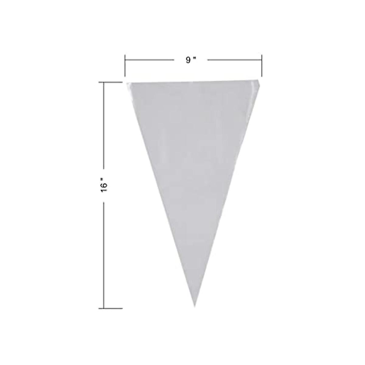 Keenpioneer Piping Bag - Disposable Cake Decorating Bag 56 Count (16 inch, Clear) and 100 Count (12 inch, Clear)