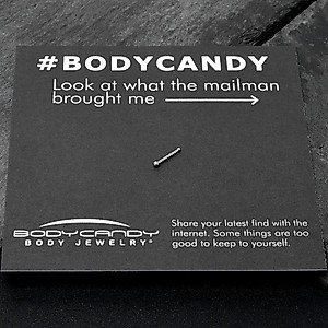 20 Gauge 1/4" Length 14k White Gold 1.5mm Ball Nose Bone Straight Nose Ring