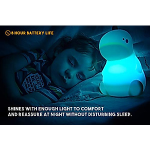 REXY Dinosaur Night Light for Boys & Girls - Dinosaur Room Decor for Boys Night Light Baby Night Light Kids Toddler Boy Toys Dinosaur Toys for Kids 3 5 - Kids Room Decor (Usb rechargable)