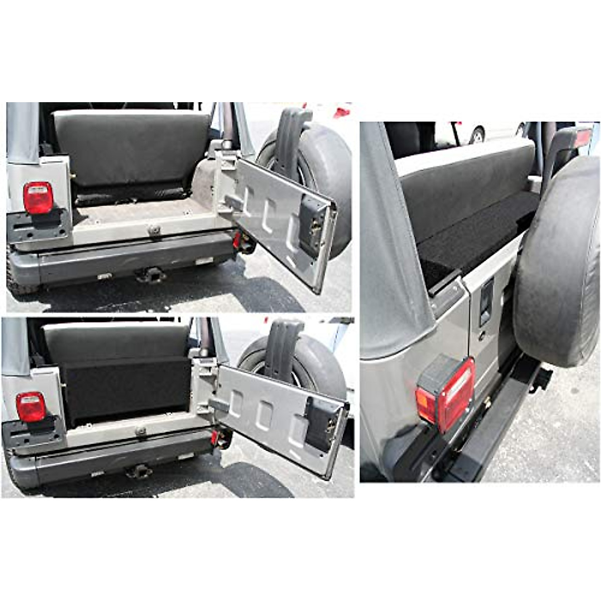 Compatible with Jeep Wrangler YJ & TJ 1987-2006 Dual 10" Subwoofer Speaker Box Enclosure - Armor Coated