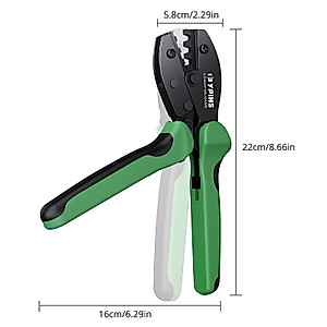 EYPINS Solar Cable Crimper 14-10 AWG,PV Cable Crimping Tool,Solar Panel PV Cable Crimp Tool for Solar Wire Terminal Solar Connector 2.5/4.0/6.0mm²