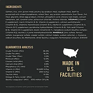 Purina Pro Plan High Protein Cat Food With Probiotics for Cats, Salmon and Rice Formula - 7 lb. Bag