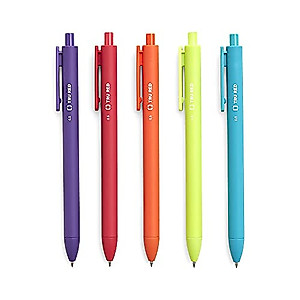 Tru Red Retractable Quick Dry Gel Pens Fine Point 0.5Mm Asst, 12/Pk