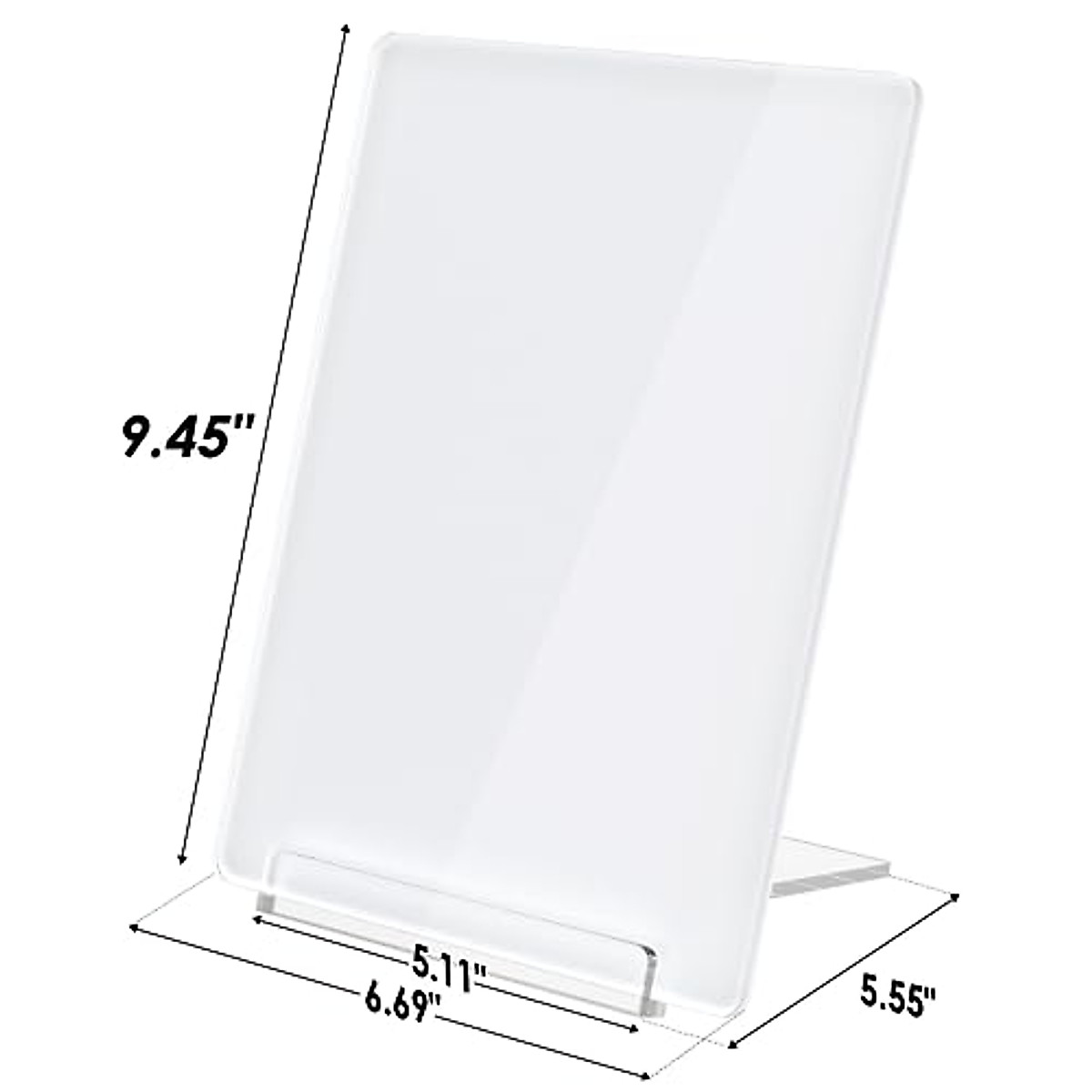 MaxGear Desktop Glass Dry Erase Board, Small Dry Erase Whiteboard with Stand 9.45" x 6.69", Toughened Glass Whiteboard for Desk with Erase, Acrylic Planner Memo Notepad to Do Lists for Office, Home