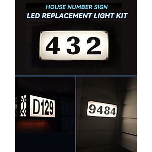 Keiurot House Number Light Bulb 194 193 Bulb Address Light Bulb Sign Replacement Bulb Kit 10-30Volt AC/DC, Address Bulb Landscape Cabinet Lighting White, 2Pack