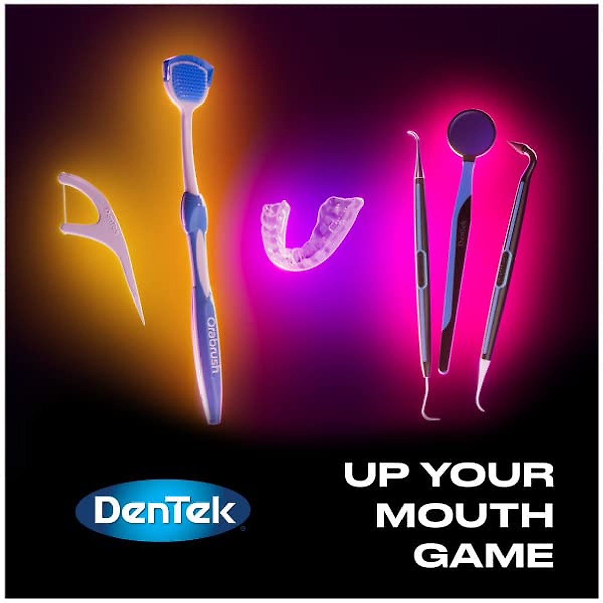 DenTek Cross Flosser Plaque Control Floss Picks, X-Shaped Floss, 75 Count, (Pack of 4)