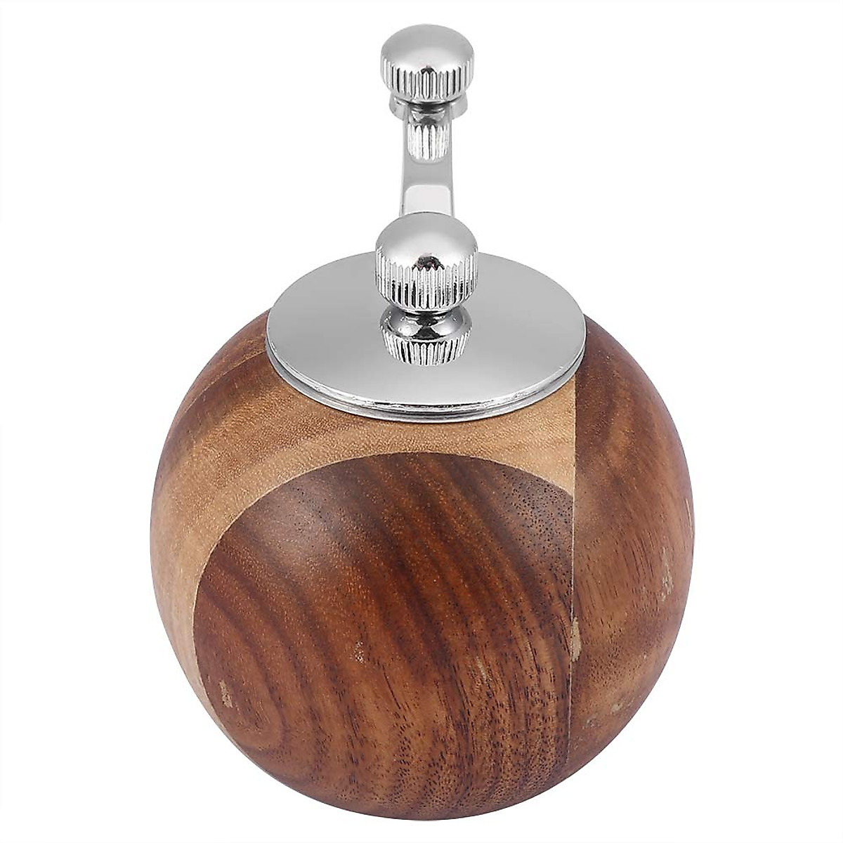 Pepper Mill, Wood Pepper Mill Grinder Spherical Muscat Mill Manual Pepper Mill Bottle Nut and Hard Spice Grinder for Kitchen