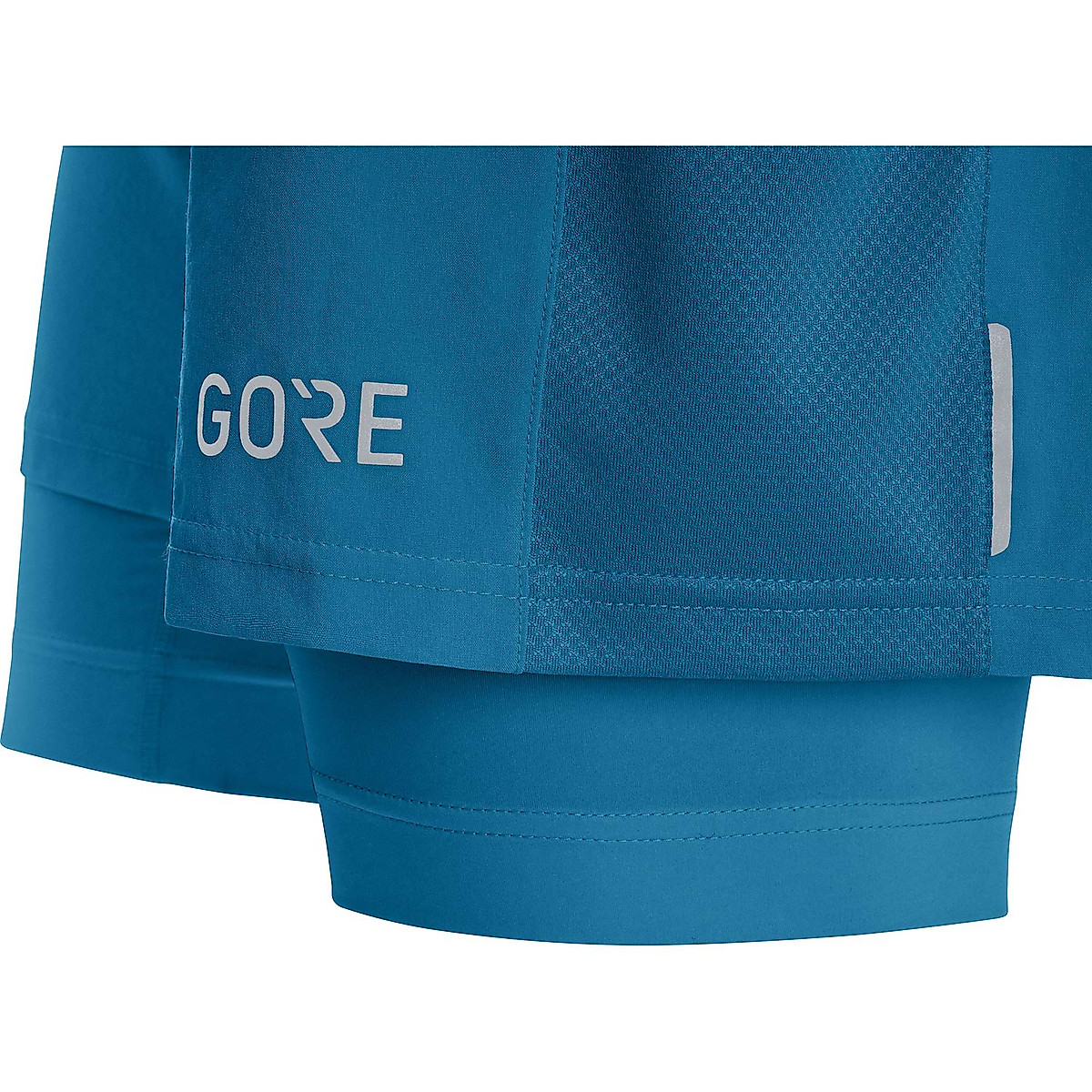 GORE WEAR R5 2-in-1 Men's Running Shorts, XL, Sphere Blue