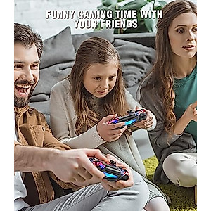 CBYLWK Wireless Controller Compatible with PS4/Slim/Pro with Dual Vibration/6-Axis Motion Sensor/Audio Function 1000mAh Battery/Collector's Controller