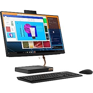 Lenovo 24" FHD (1920 x 1080) IPS Touchscreen All-in-One Ideacentre A540 with Intel 8 Core i7-9700T Processor up to 4.30 GHz, 16GB DDR4 RAM, 512GB PCIe SSD, and Windows 10 Home