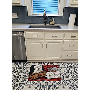 Caroline's Treasures Westie Fiddlers Machine Washable Memory Foam Mat doormats, Multicolor