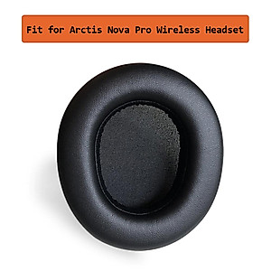 MQDITH Replacement Ear Pads Compatible with SteelSeries Arctis Nova Pro Wireless Headset
