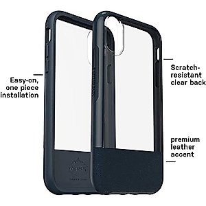 OtterBox Statement Series for iPhone XR Case with ZAGG Screen Protector, Extreme Shatter Protection - Bundle - (Clear/Dark Jade)