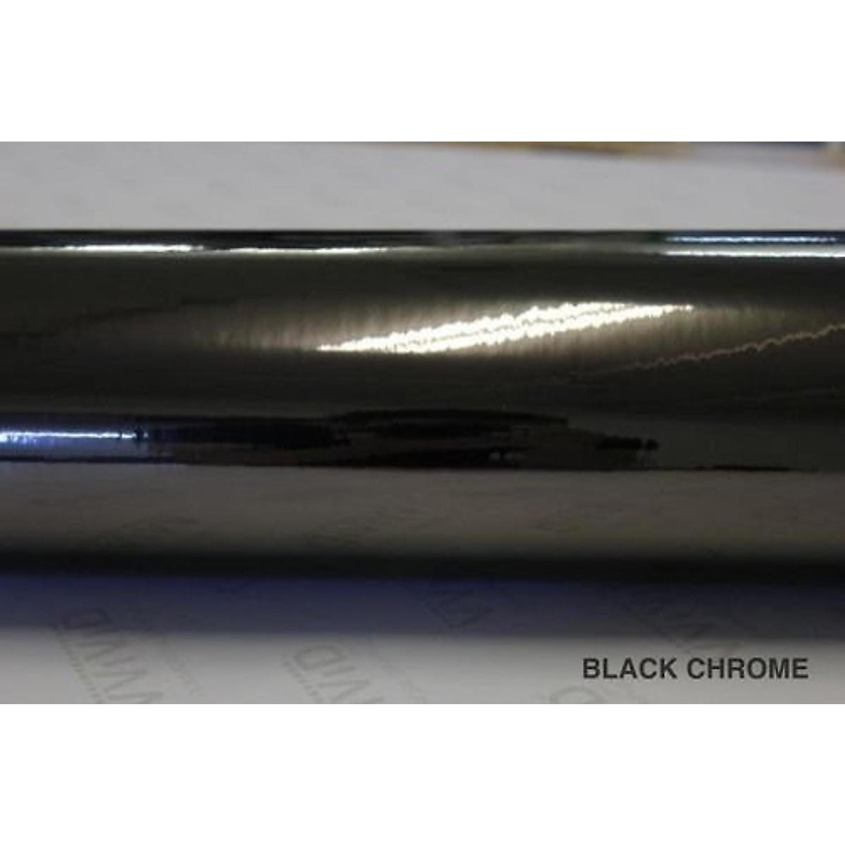 VViViD Standard Gloss Chrome Black Vinyl Wrap Adhesive Film Roll (1.5ft x 5ft)