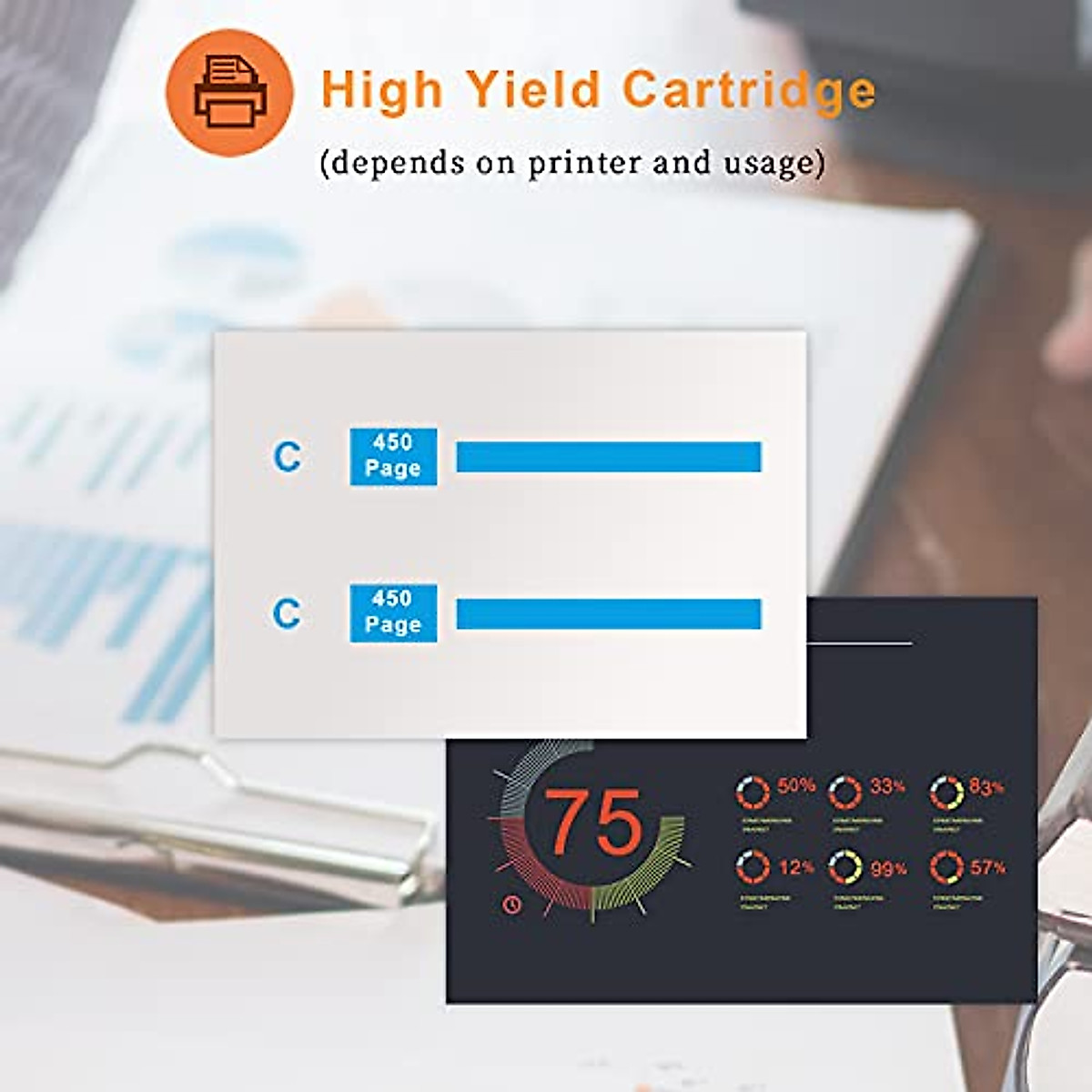 Run Star 2 Pack 200XL Cyan Remanufactured Ink Cartridge Replacement for Epson 200XL for Epson Expression Home XP-200 XP-300 XP-310 XP-400 XP-410 Workforce WF-2520 WF-2530 WF-2540 Printer (2 Cyan)