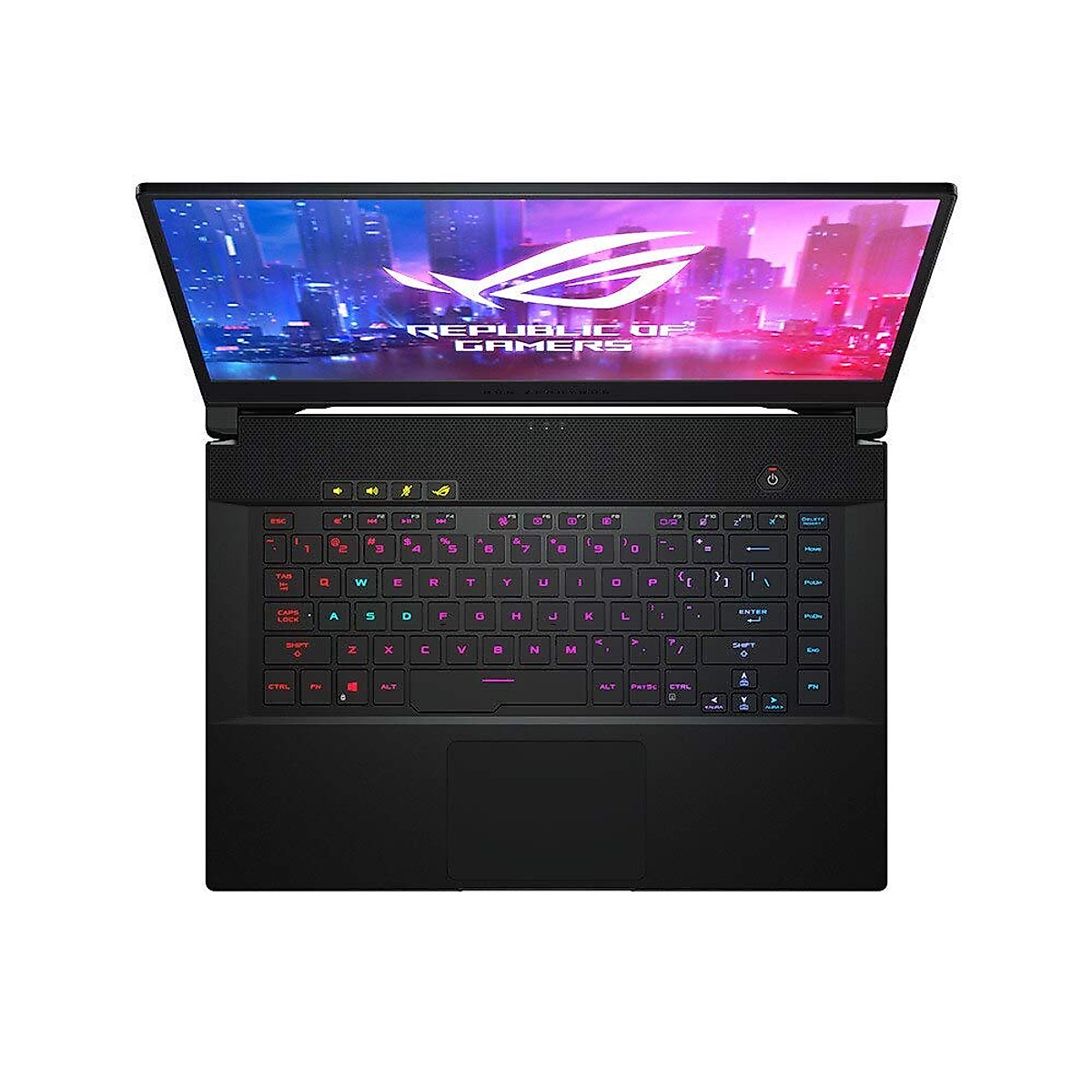 ASUS ROG Zephyrus S Thin and Portable (2019) Gaming Laptop Bundle, 15.6” 240Hz G-SYNC FHD IPS, RTX 2070, i7-9750H, 16GB DDR4, 1TB PCIe Hyper Drive SSD, Windows 10 Pro, GX502GW-XB76