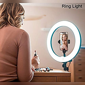Universal Phone Tripod Mount Adapter with Ｗireless Camera Remote, Cell Phone Holder with Adjustable Clamp for Selfie Stick Monopod Compatible with iPhone, Samsung and so on, Wrist Strap Included