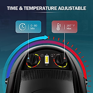 ZENY Stand Up Hair Dryer 1300W Adjustable Floor Hooded Bonnet Hair Dryers with Rolling Wheels Professional Salon Equipment for Beauty Home Hair Drying