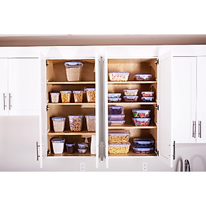 Superio Sealed Food Storage Containers (6 Pack) Airtight Leak Proof Meal Prep Containers, Rectangle Shape, Microwave and freezer safe, BPA-free Plastic (2.5 Quart)