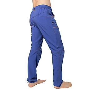 Ucraft "Xlite Rock Climbing Bouldering and Yoga Pants. Lightweight Stretchy Trousers (M, Deep Blue Melange)