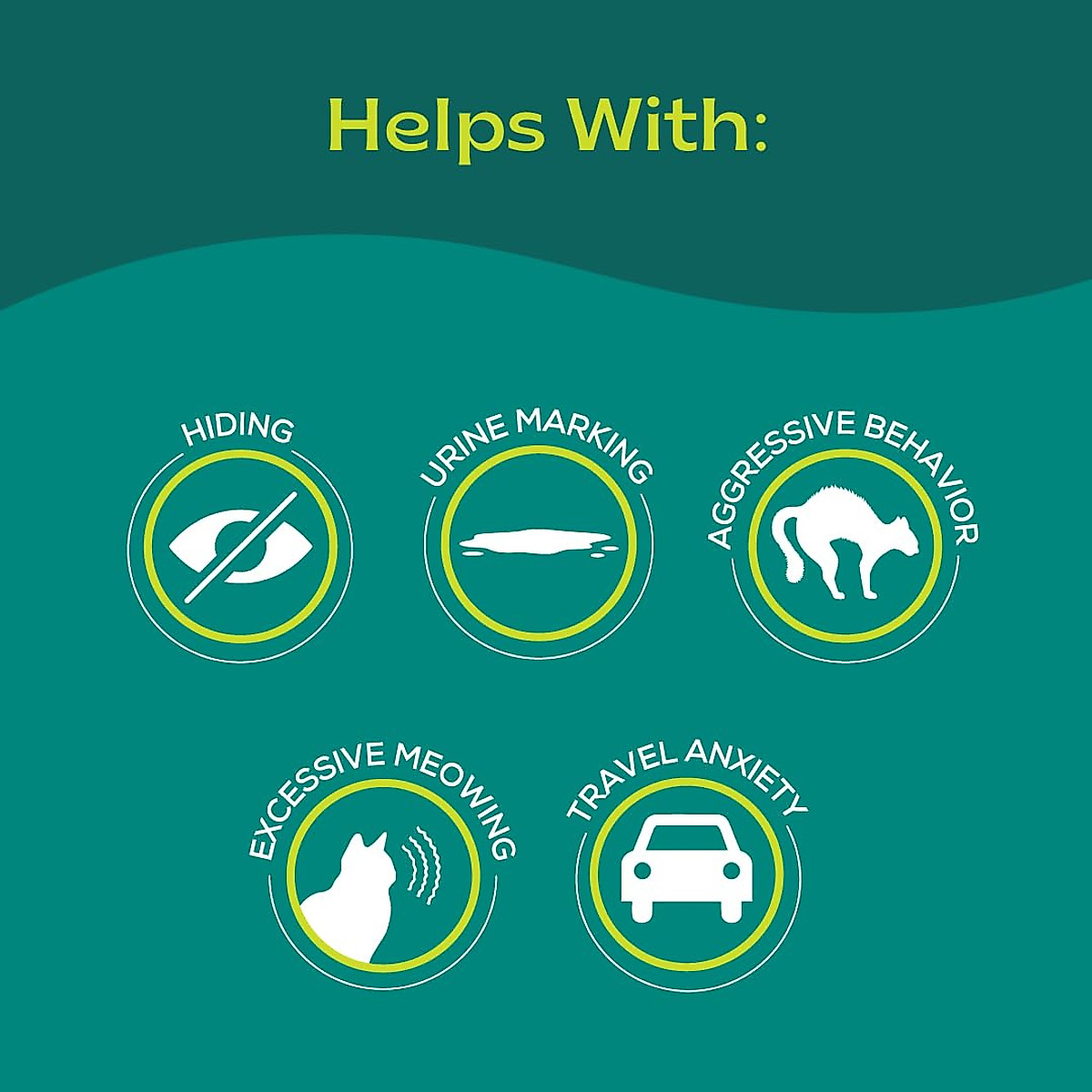 bSerene Pheromone Calming Collar for Cats Up to 30 Days Stress Relief Promotes Calmness, Reduces Hiding, Excessive Meowing, Urine Marking, Aggression, Travel Stress Drug-Free, Vet-Tested