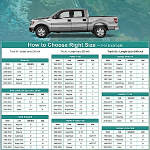 GUNHYI Pickup Truck Cover Waterproof All Weather, 6 Layer Heavy Duty Truck Cover Universal Fit Ford F150, Chevy Silverado, GMC Sierra, Dodge Ram 1500 Extended/SuperCrew Cab (Truck, up to 248 inch)