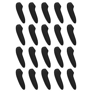 uxcell 20Pcs Blade Knife Tip Protector Cover Plastic Knife Guard Sleeves Knife Blade Tip Sleeves Cover for Kitchen, Black