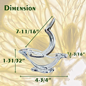 3-Tiers Margarita Salt Rimmer Set,Margarita Sugar Rimmer Set,Bartesian Cocktail Salt Rimmer,Bar Tools and 2 Pcs Hand Juicer Lemon Squeezer,Portable Transparent Acrylic Bird Lemon Juicer