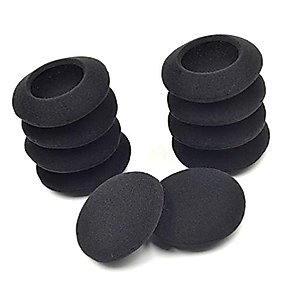 5 Pairs Sponge Foam Ear Pads Ear Cushions Covers Replacement for Sony MDR-G74SL Street Style, MDR-IF240R, MDR-15, MDR-NC6, MDR-NC5, MDR-210, MDR-101, SRF-HM33, SRF-H4 60mm