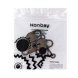 Honbay 3pcs Vintage Antique Style Mini Archaize Padlocks Key Lock with Key