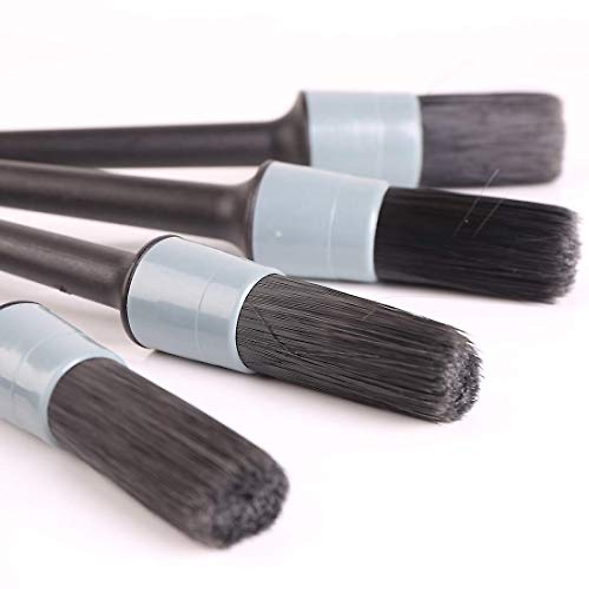 Detailing Brush Set Auto Car Detailing Brush Kit (Set of 5) Perfect for Cleaning Car Interior,Exterior,Wheels, Dashboard, Interior, Exterior, Leather, Air Vents, Emblems