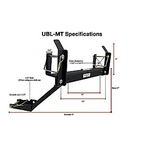 Garbage Commander UBLMT Single Can Ball or Bolt Mounted Garbage Hauling Device