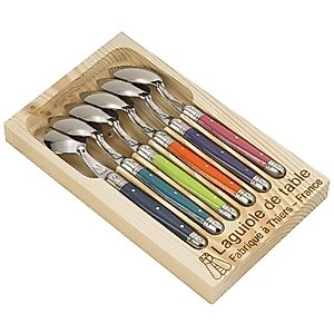 Jean Dubost Laguiole London Mix 97/13154 Set of 6 Coffee Spoons