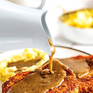 HIC Creamer Pitcher with Handle, Fine White Porcelain, 32-Ounces