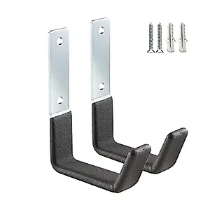 Heavy Duty Steel Hooks ,Garage Storage Utility Hooks Garden Tool Organizer, Wall Mount Hooks, Small U Hooks(2 Pack)