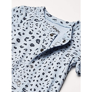 PJ Salvage Kids Baby Kids, Sleepwear Peachy Pajama Romper, Blue, 6/12 Mo