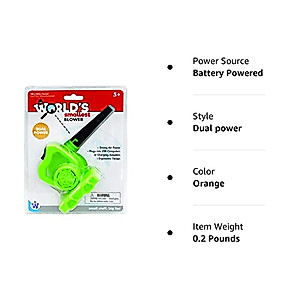 Westminster, Inc. World's Smallest Blower - Real, Working, Tiny, Dual Powered Leaf Blower