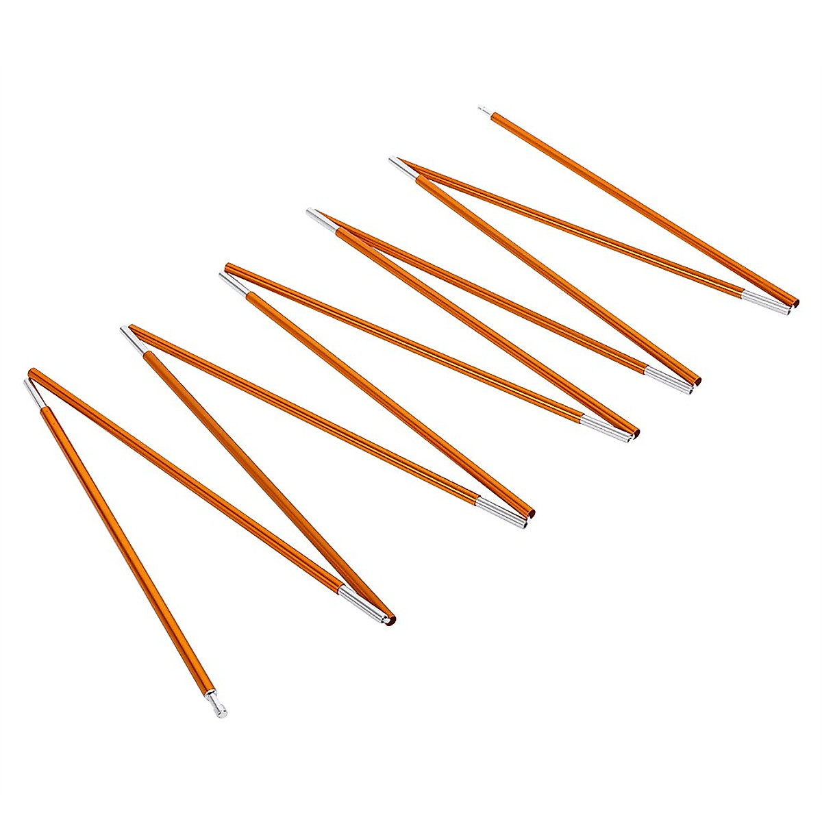 Health Gear Tent Pole Repair Kit, 3.6m Aluminium Alloy Tent Pole Segments Replacement Tent Building Supporting Rod for Camping Hiking Backpacking Tent, 2pcs