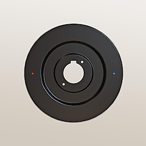 Escutcheon Replacement for Moen Shower Trim, for One-Handle Tub and Shower Faucet, Valve Trim Only, Matte Black