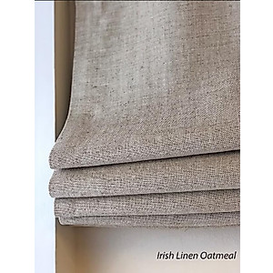 Linen Roman Shade, Irish Linen Shade, Cordless Mechanism, Custom Made Linen Roman Shade, Relaxed Roman Shade, Window Treatment