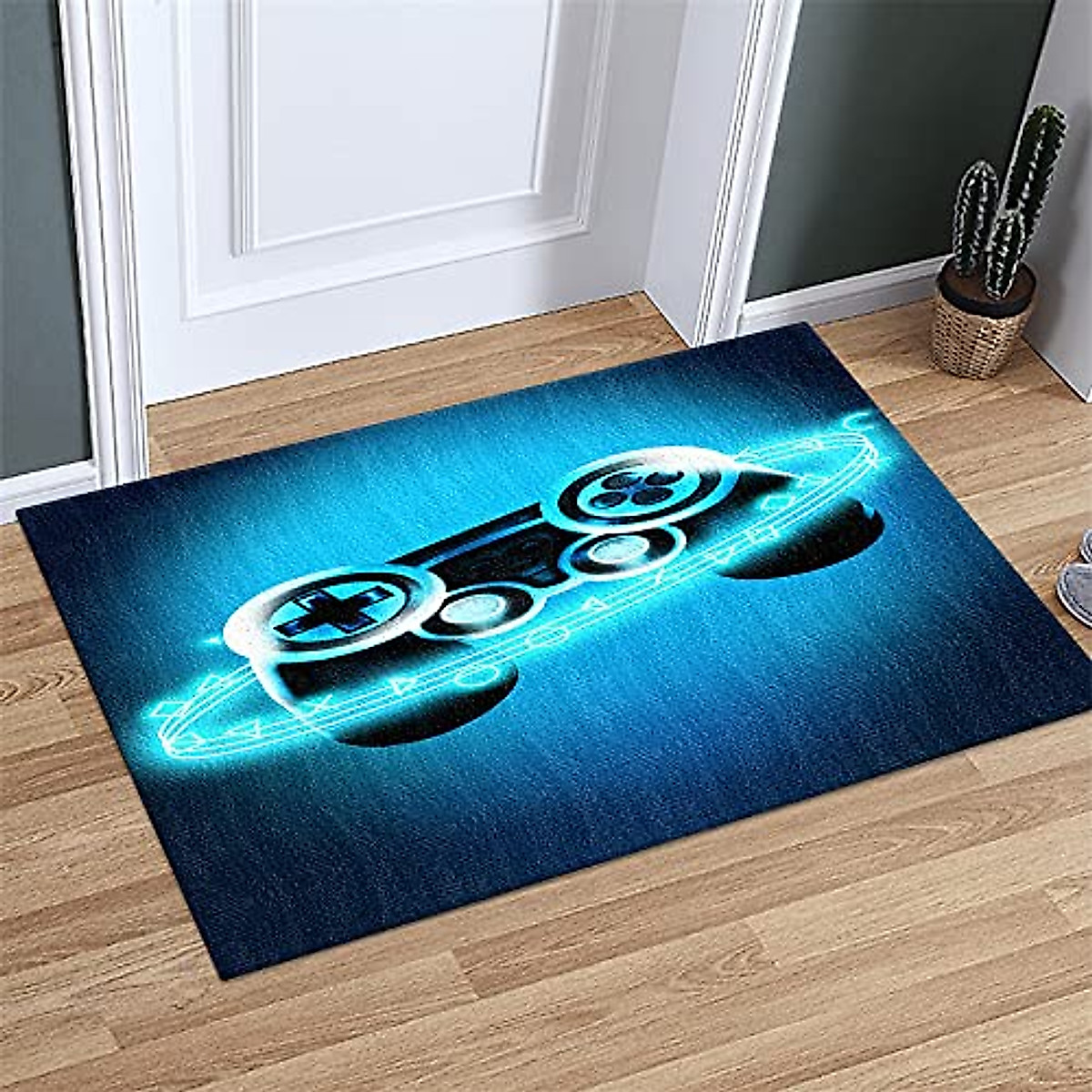 Gaming Rugs for Boy's Bedroom​ Ultra Soft Rugs for Bedroom ​Applies to Teens for Girls Kids Room Crystal Velvet Gamer Rug Indoor Floor Sofa Rugs for Living Room ​Game Room Decor