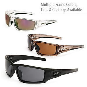 Honeywell Safety Products by Hypershock Safety Glasses, Black Frame with Amber Lens & Uvextreme Plus Anti-Fog Coating (S2942XP) 5.6 x 1.7 inch