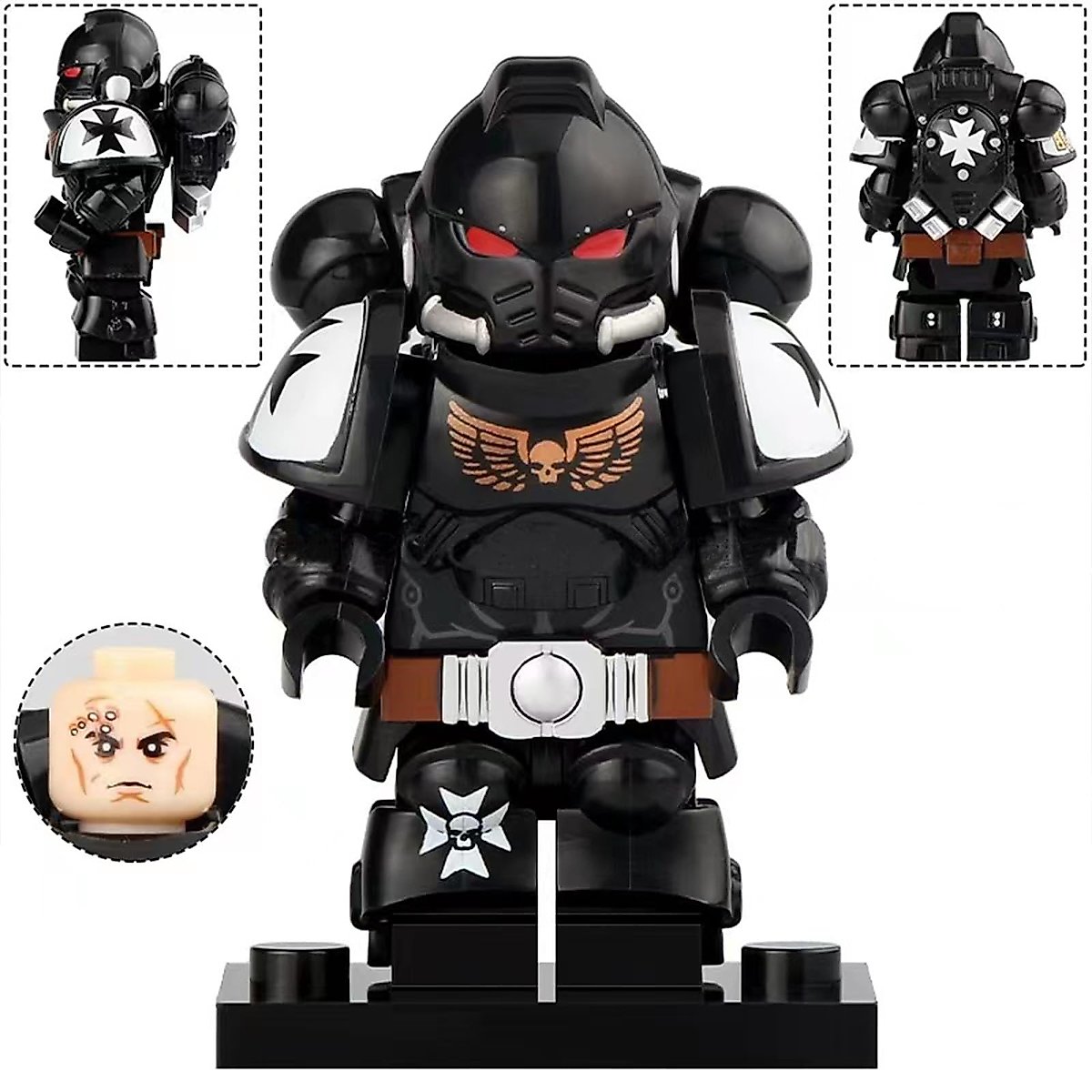 Immerse Yourself in The 40K Universe: Choose from 7 Exquisite Character Models ， Authentic Detailing and Durable PVC Construction ，Heights up to 1.77 inches！ (7-piece set)