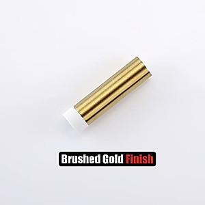 JQK Door Stopper, 2-7/8 Inch 304 Stainless Steel Sound Dampening Door Stop Bumper Wall Protetor 4 Pack, Brushed Gold, DSB2-BG-P4